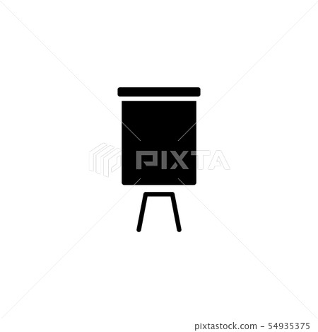 Flipchart Logo Flip Chart Icon Flat Illustration Flip Chart Vector