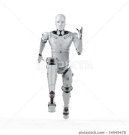 robot jumping or running - Stock Illustration [54949478] - PIXTA