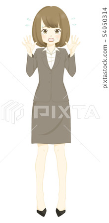 A suit-a wriggling woman - Stock Illustration [54950314] - PIXTA