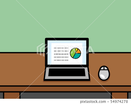 Simple computer illustration - Stock Illustration [54974278] - PIXTA