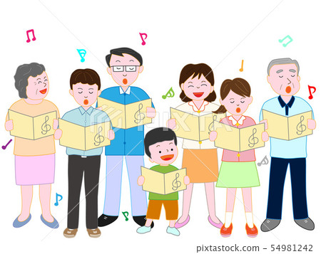Family concert - Stock Illustration [54981242] - PIXTA