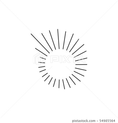 Radial Lines or sun rays in Circle Spiral Form . - Stock Illustration ...