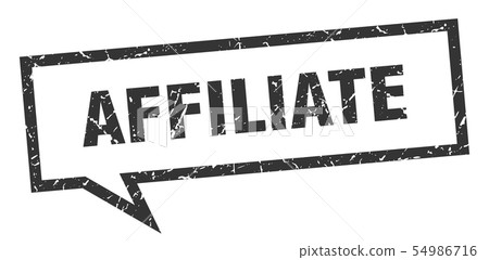 affiliate sign. affiliate square speech bubble. - Stock Illustration ...