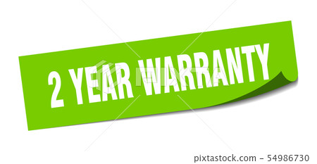 2 year warranty sticker. 2 year warranty square - Stock Illustration ...