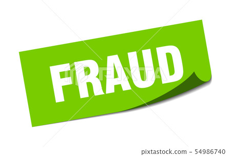 fraud sticker. fraud square isolated sign. fraud - Stock Illustration ...