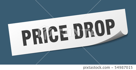 price drop sticker. price drop square isolated - Stock Illustration ...