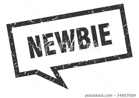 newbie sign. newbie square speech bubble. newbie - Stock Illustration ...