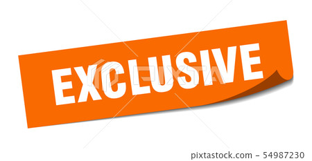 exclusive sticker. exclusive square isolated sign. - Stock Illustration ...