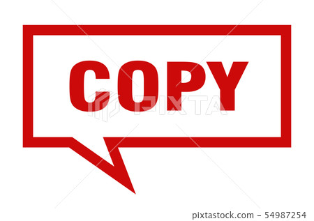 copy sign. copy square speech bubble. copy - Stock Illustration ...