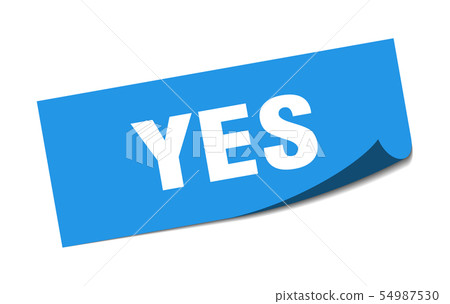 yes sticker. yes square isolated sign. yes - Stock Illustration ...