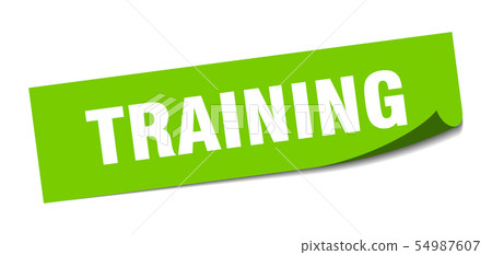 training sticker. training square isolated sign. - Stock Illustration ...