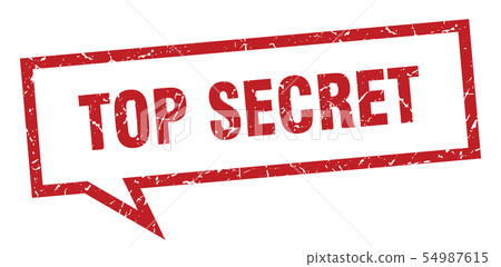 top secret sign. top secret square speech bubble. - Stock Illustration ...