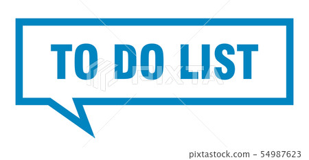 to do list sign. to do list square speech bubble. - Stock Illustration ...