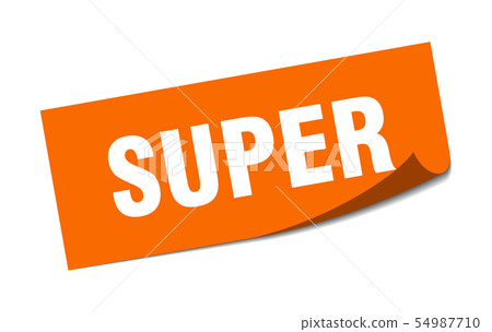 super sticker. super square isolated sign. super - Stock Illustration ...