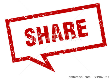 share sign. share square speech bubble. share - Stock Illustration ...