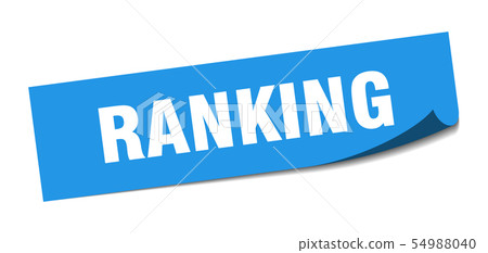 ranking sticker. ranking square isolated sign. - Stock Illustration ...