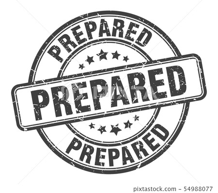 prepared stamp. prepared round grunge sign. - Stock Illustration ...