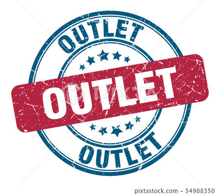outlet stamp. outlet round grunge sign. outlet - Stock Illustration ...