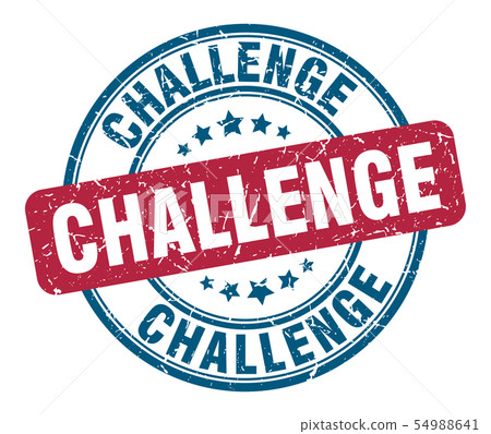 challenge stamp. challenge round grunge sign.-插圖素材 [54988641] - PIXTA圖庫