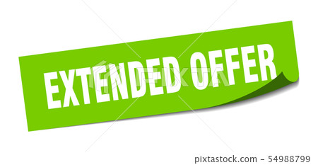extended offer sticker. extended offer square - Stock Illustration ...