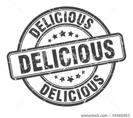delicious stamp. delicious round grunge sign. - Stock Illustration ...