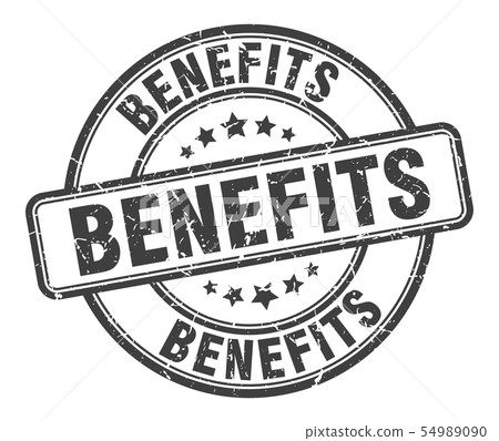 benefits stamp. benefits round grunge sign. - Stock Illustration ...