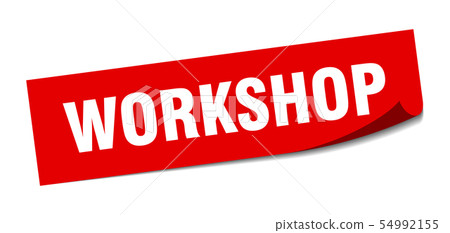 workshop sticker. workshop square isolated sign. - Stock Illustration ...