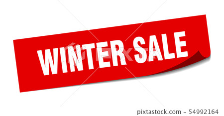 winter sale sticker. winter sale square isolated - Stock Illustration ...