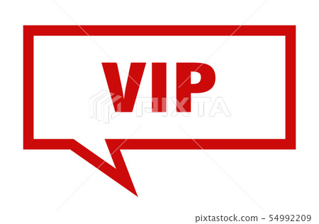 vip sign. vip square speech bubble. vip - Stock Illustration [54992209 ...
