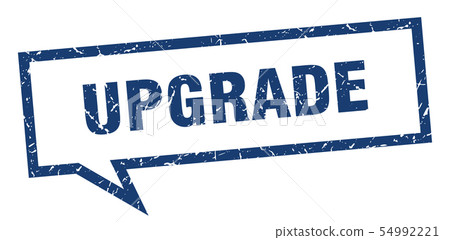 upgrade sign. upgrade square speech bubble. - Stock Illustration ...