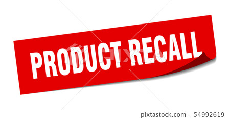 product recall sticker. product recall square - Stock Illustration ...