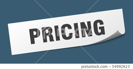 pricing sticker. pricing square isolated sign. - Stock Illustration ...