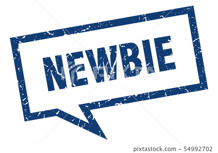 newbie sign. newbie square speech bubble. newbie - Stock Illustration ...