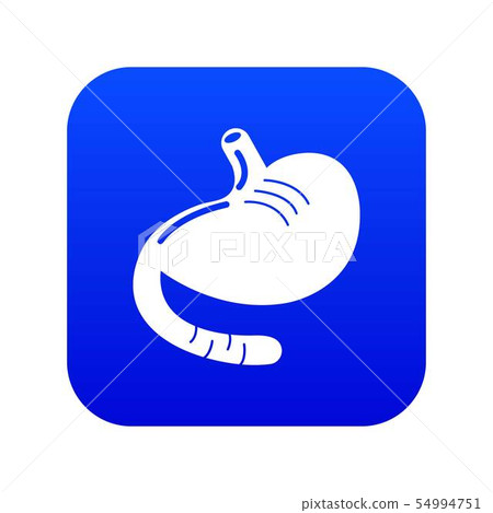 Stomach icon blue vector - Stock Illustration [54994751] - PIXTA