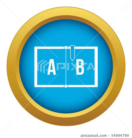 Children abc icon blue vector isolated - Stock Illustration [54994799 ...
