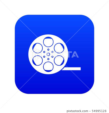 Film icon digital blue - Stock Illustration [54995128] - PIXTA