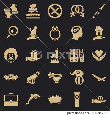 Rapture icons set, simple style - Stock Illustration [54995266] - PIXTA