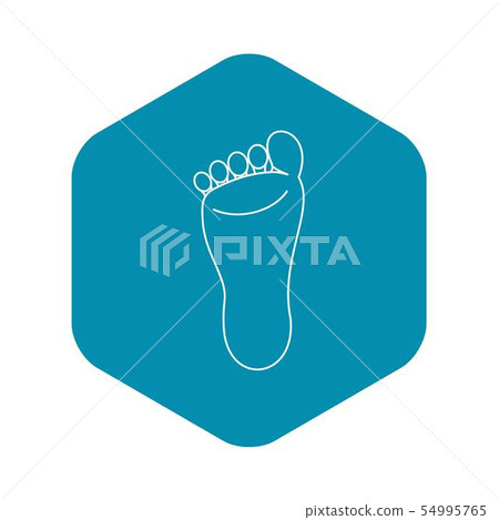 Foot icon, simple style - Stock Illustration [54995765] - PIXTA