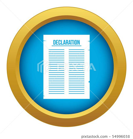 Declaration of independence icon blue vector... - Stock Illustration ...