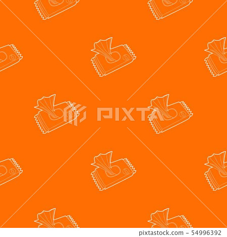 Wet wipe pack pattern vector orange - Stock Illustration [54996392] - PIXTA