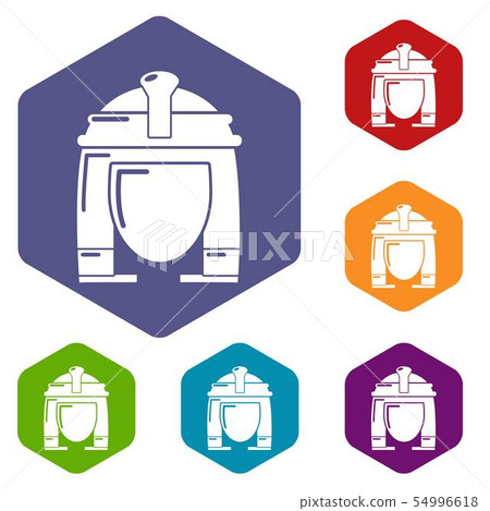 Cleopatra icons vector hexahedron - Stock Illustration [54996618] - PIXTA