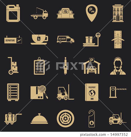 Loader icons set, simple style - Stock Illustration [54997352] - PIXTA
