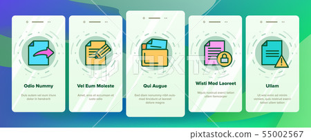 Digital, Computer Documents, File Vector... - Stock Illustration ...