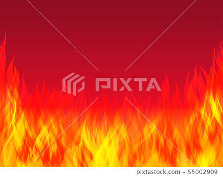 Red flame background - Stock Illustration [55002909] - PIXTA