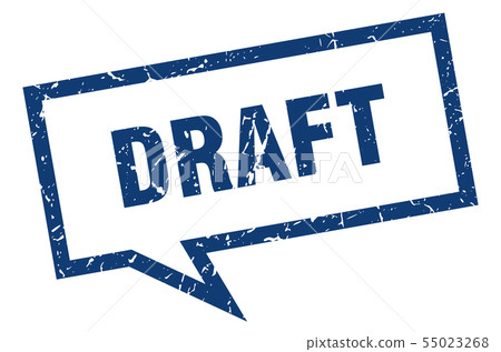 draft sign. draft square speech bubble. draft - Stock Illustration ...