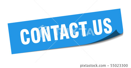 contact us sticker. contact us square isolated - Stock Illustration ...