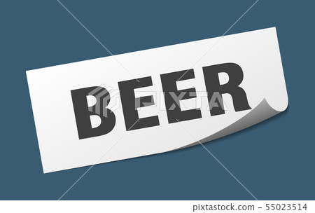 beer sticker. beer square isolated sign. beer - Stock Illustration ...