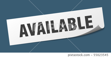 available sticker. available square isolated sign. - Stock Illustration ...