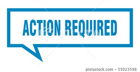 action required sign. action required square - Stock Illustration ...
