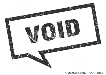 void sign. void square speech bubble. void - Stock Illustration ...